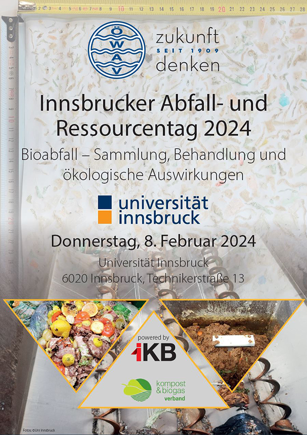 ÖWAV - Kurse & Seminare - Innsbrucker Abfall- und Ressourcentag 2024